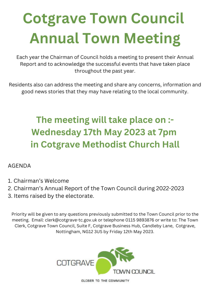 Cotgrave Town Council – Closer to the Community